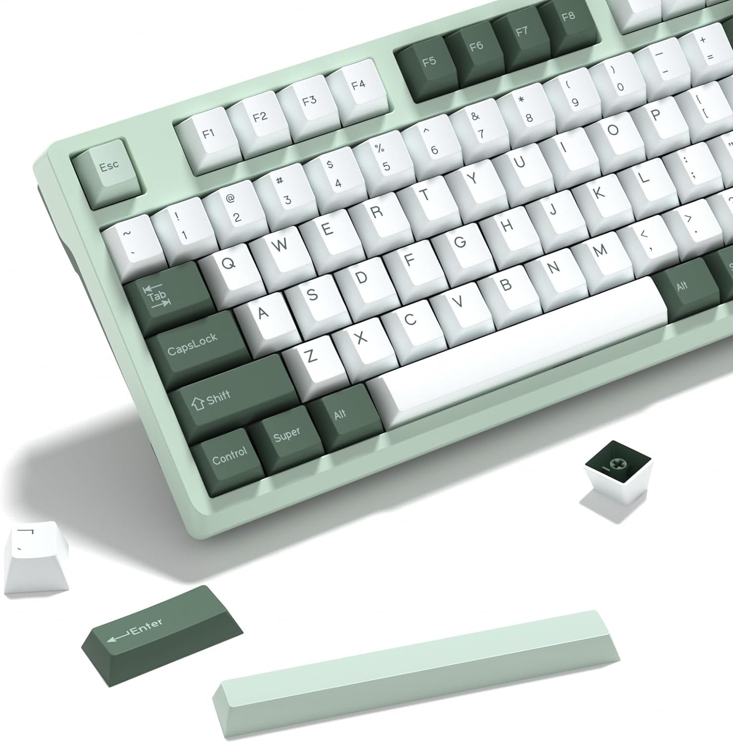 Kbdiy Pbt Keycap Set Botanical Control Shift Escape