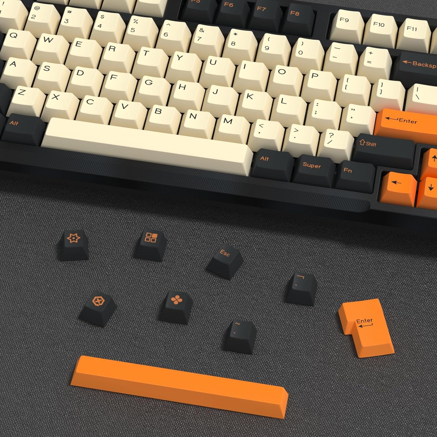 KBDIY PBT Keycap Set - Carbon – Control Shift Escape