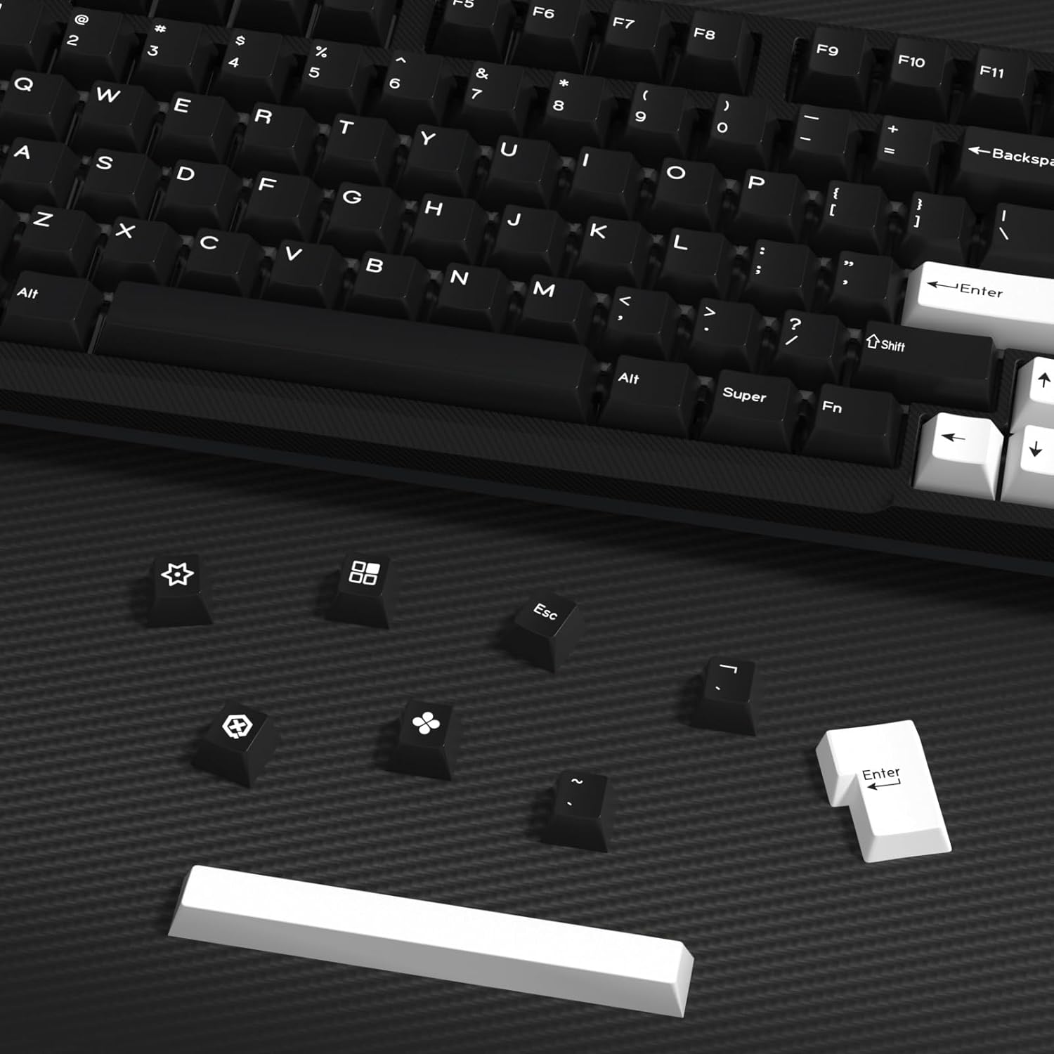 KBDIY PBT Keycap Set - WOB – Control Shift Escape